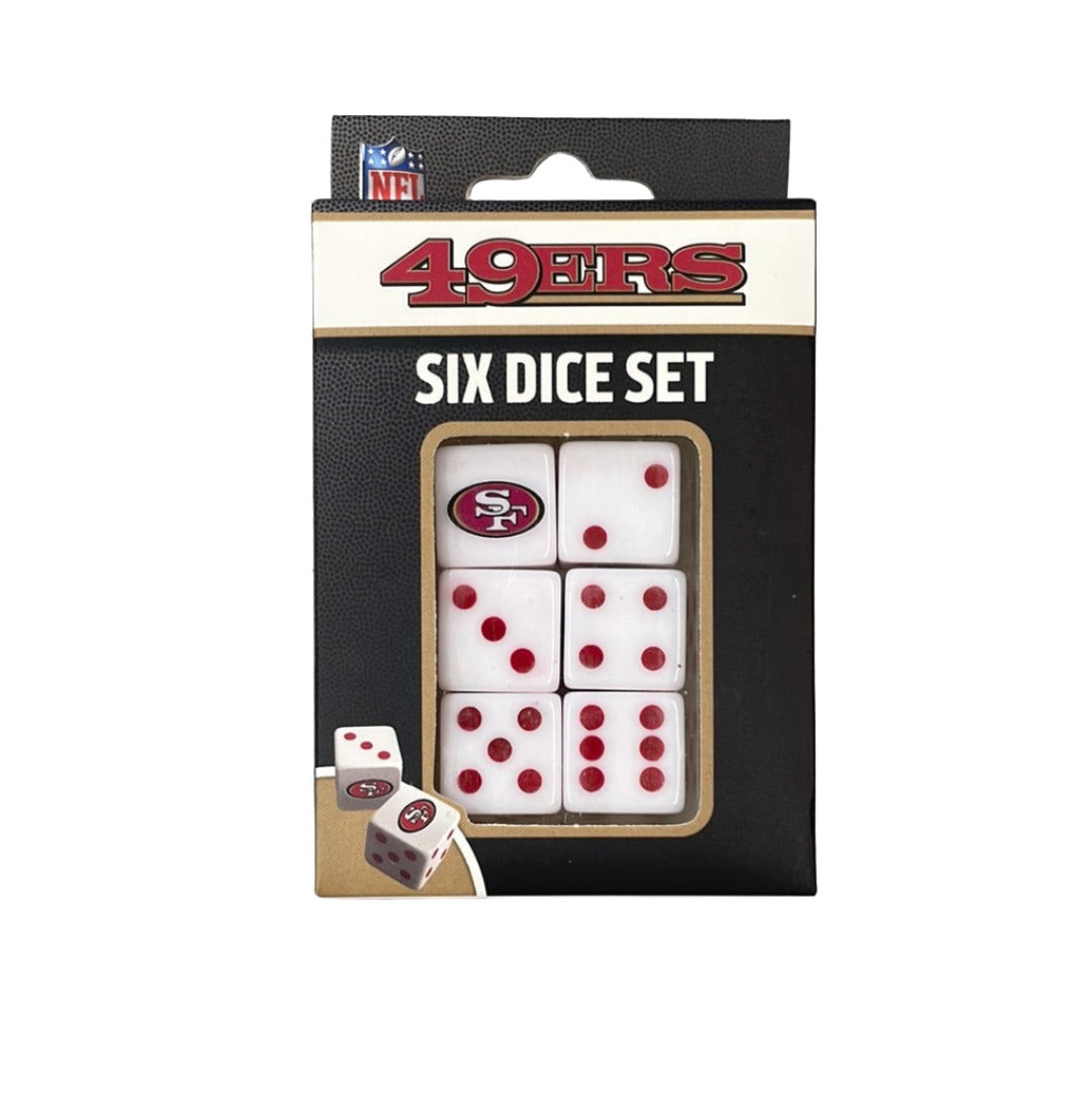 San Fracisco 49ers Six Dice Set-16mm