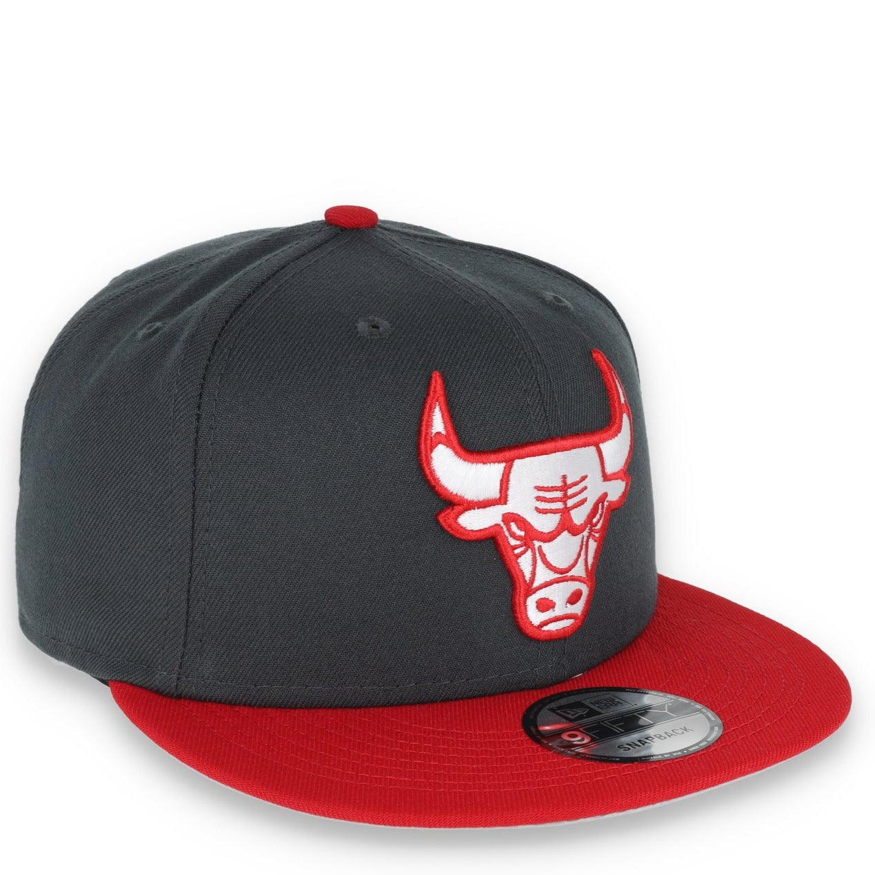 New Era Chicago Bulls Color Pack 2-Tone 9FIFTY Snapback Hat-Dark Grey/